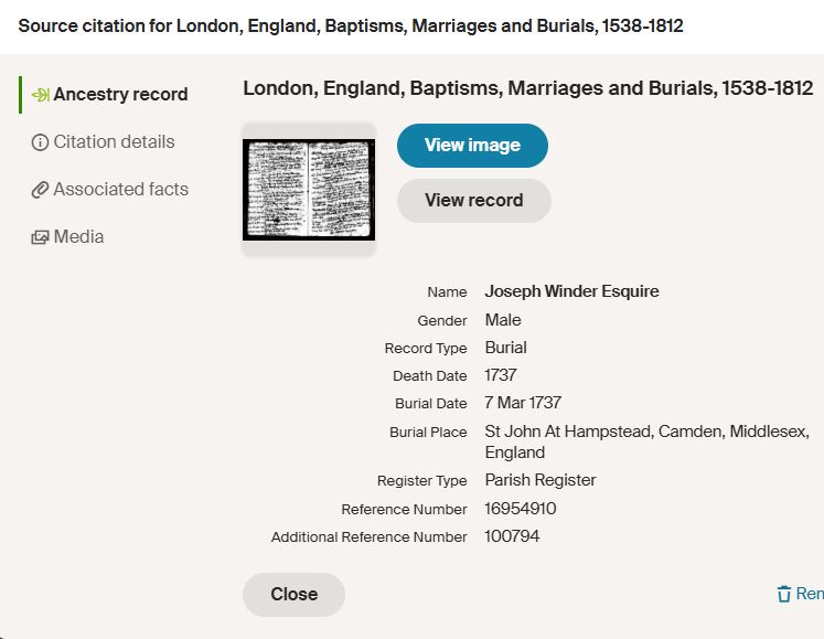 Captain Joseph Winder – Winder Family History